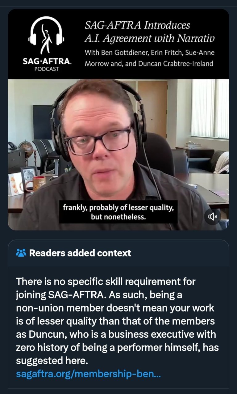 SAG-AFTRA’s Executive Director Duncan Crabtree Ireland Describes Non ...